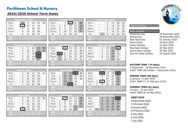 Term Dates - Porthleven School